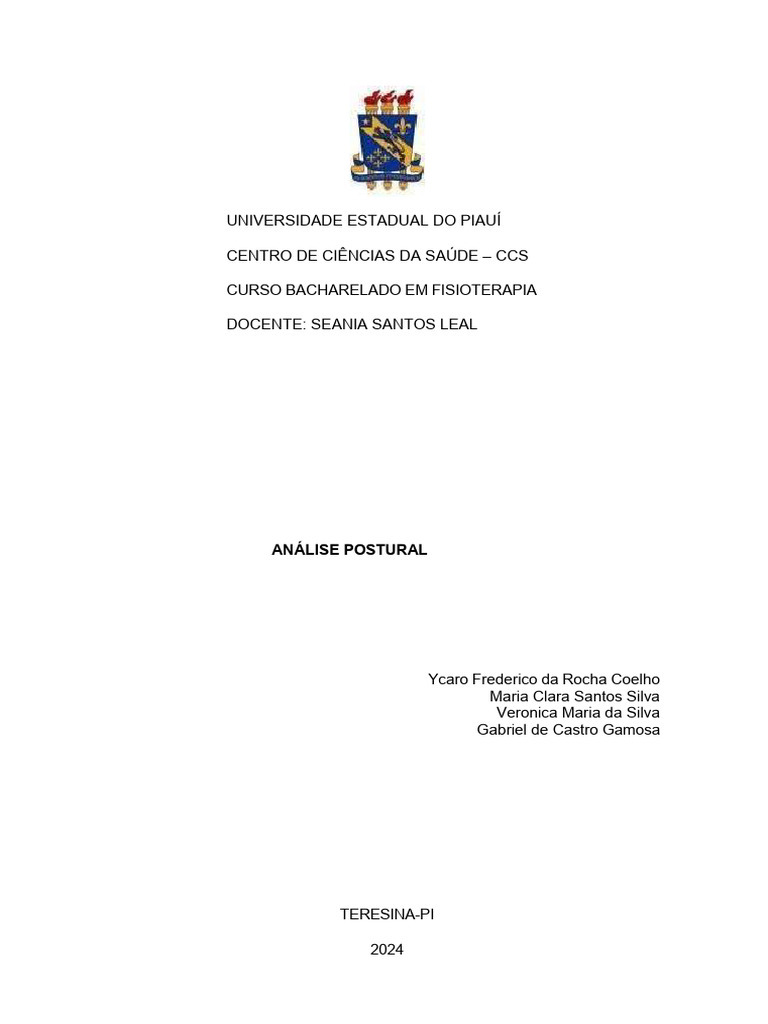 Análise Postural em Fisioterapia | PDF