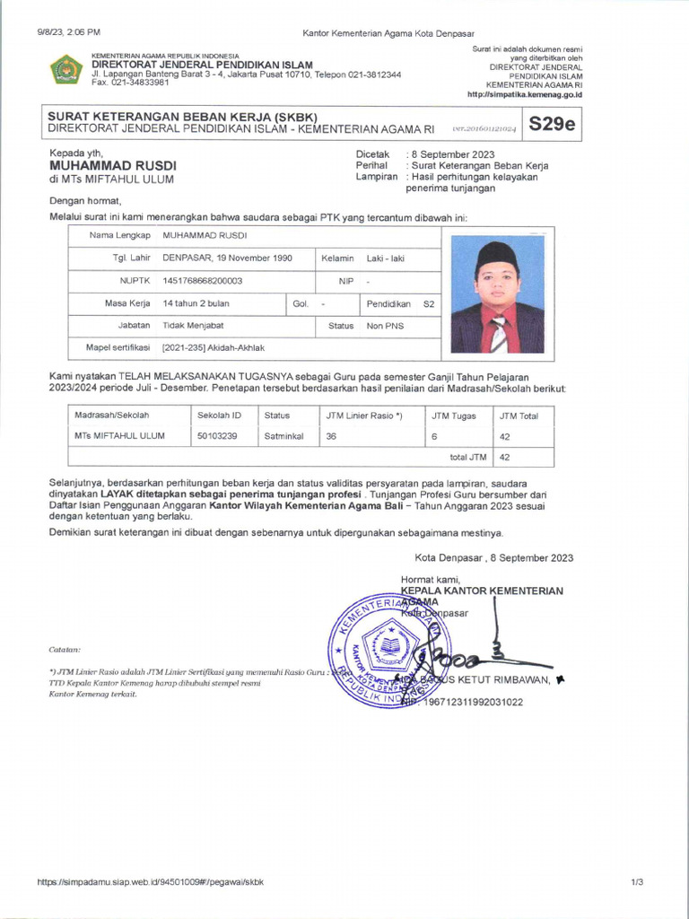 Muhammad Rusdi S29e | PDF