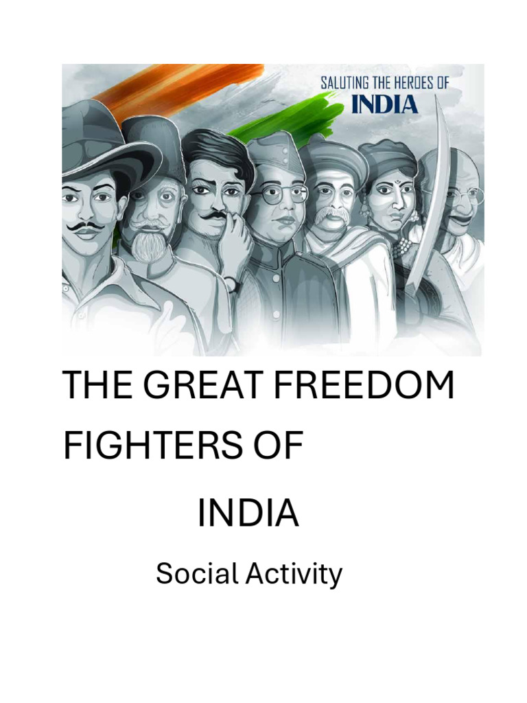Great Freedom Fighters of India | PDF | Jawaharlal Nehru | Indian ...