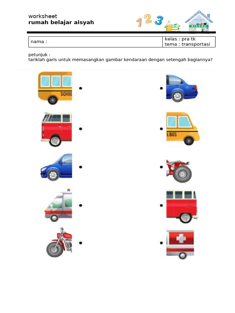 Worksheet 01 Transportasi | PDF