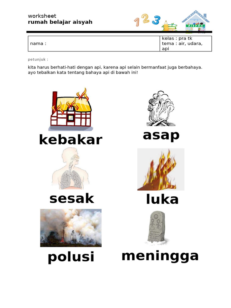 Worksheet 05 Air Udara Api | PDF
