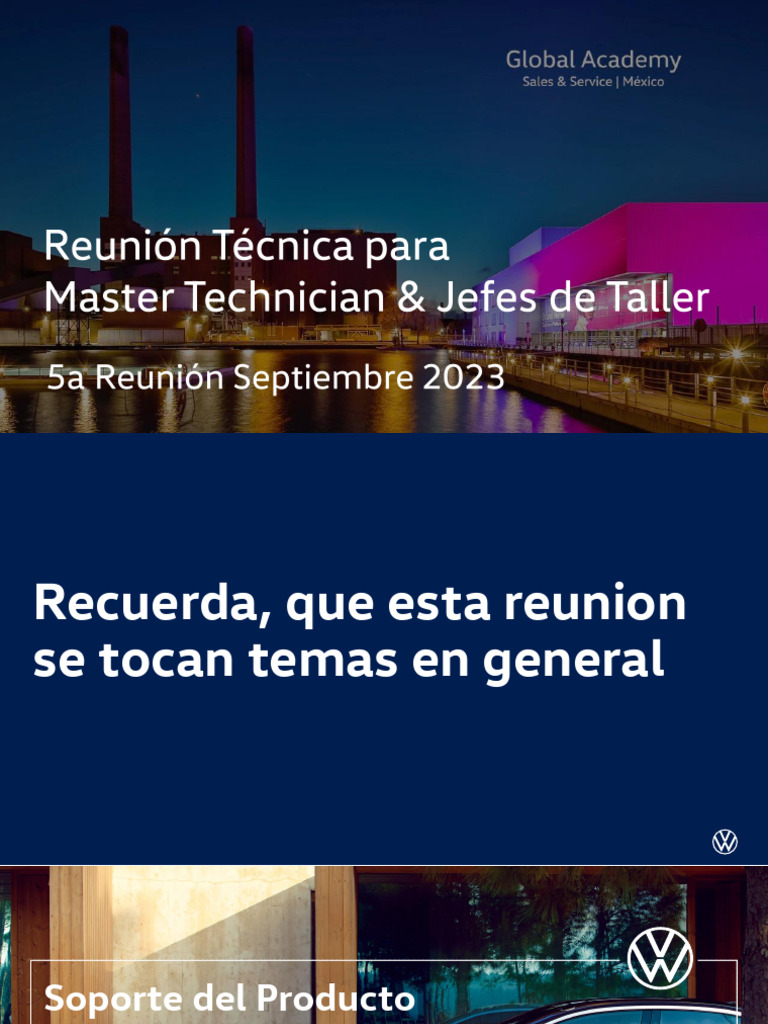 5a Reunión Técnica - VW - Septiembre 2023 | PDF | Volkswagen ...
