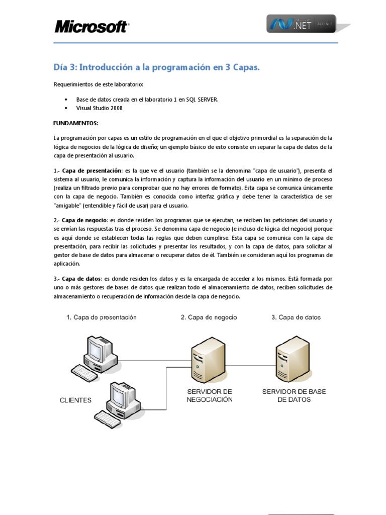 Programacion en Tres Capas | PDF