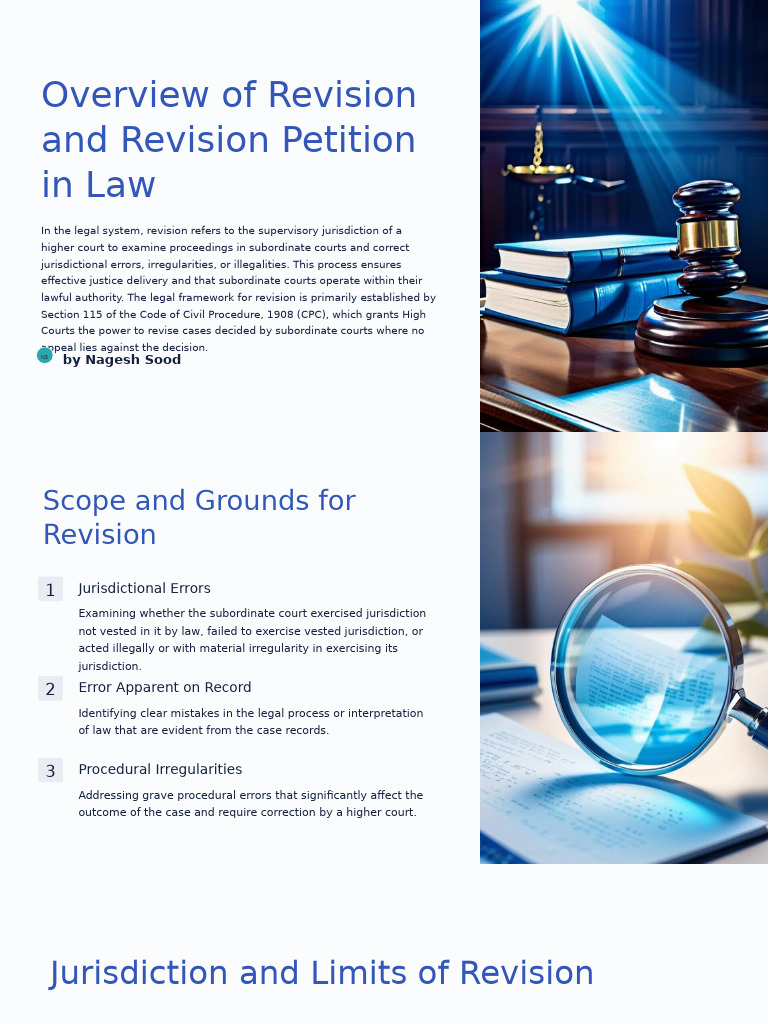 Overview of Revision and Revision Petition in Law | PDF | Common Law ...