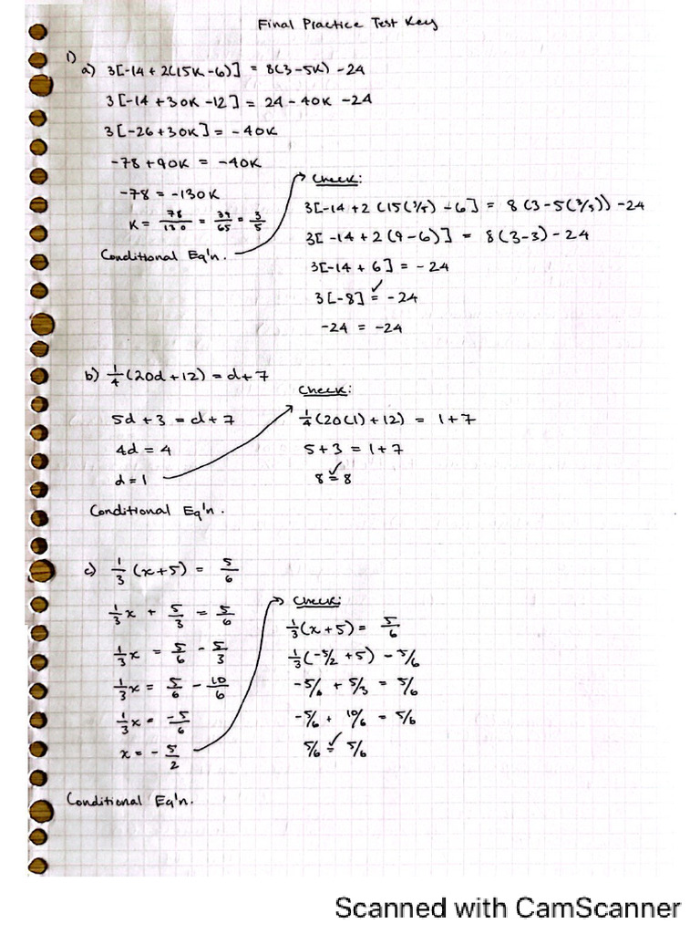 Final Practice Test Key | PDF