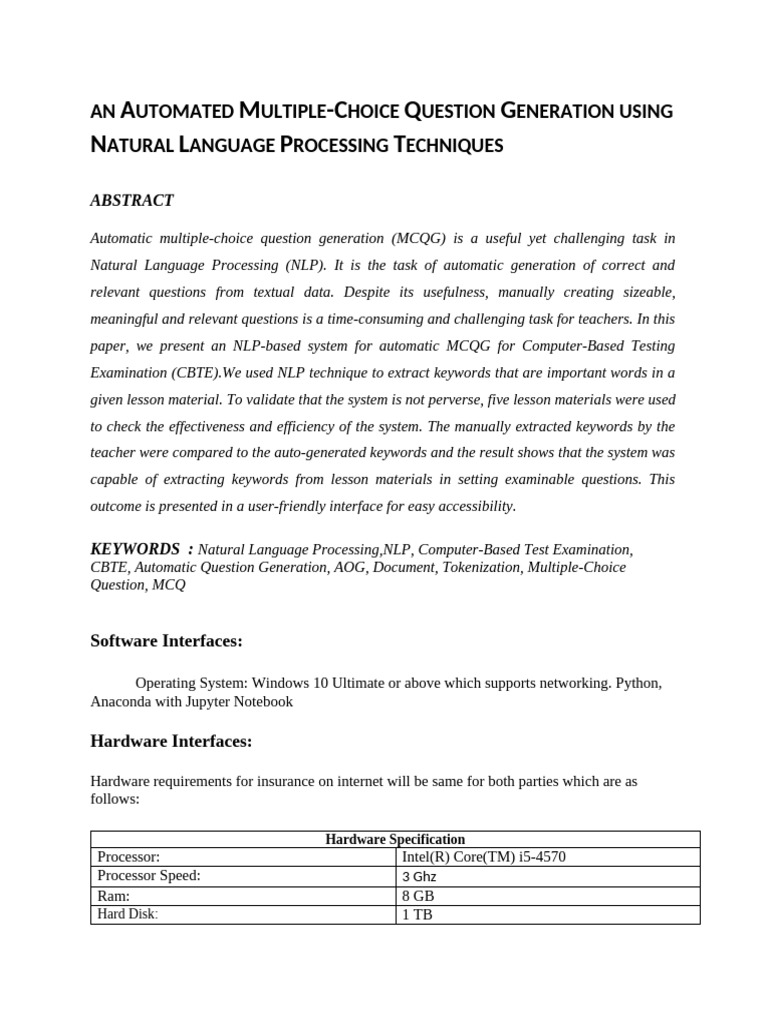 MCQ Model Collection Question | PDF