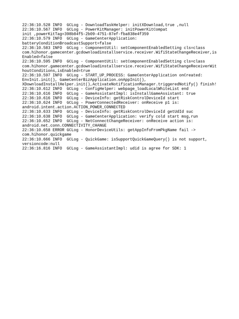 GameCenter Application Log Analysis | PDF