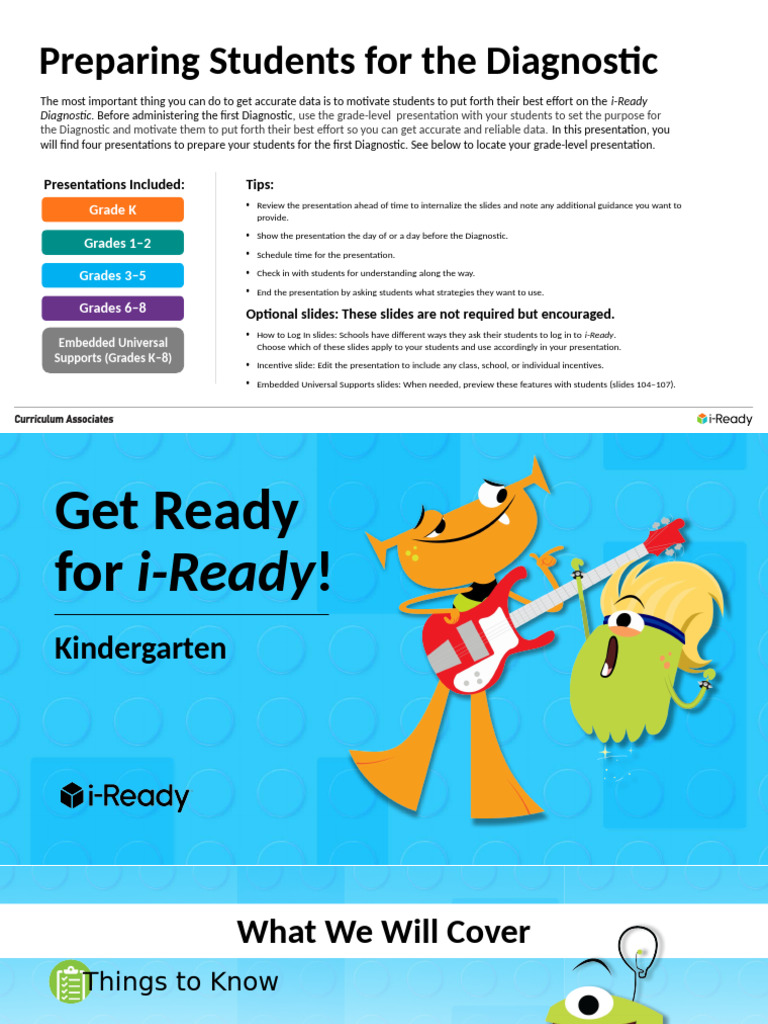 Iready Getting Students Ready For The Diagnostic PPT Grades K 8 2024 1 ...