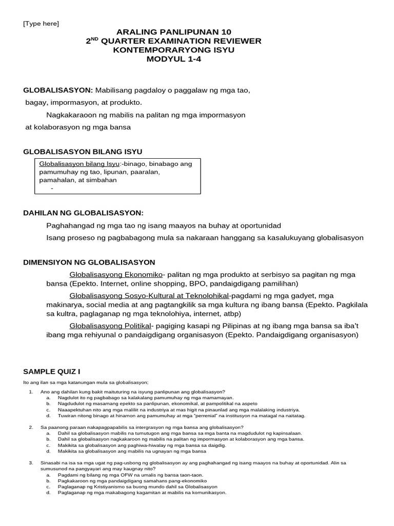 Summative Reviewer | PDF