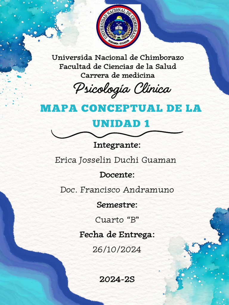 Duchi - Erica - Mapa Conceptual | PDF | Sicología | Psicología clínica