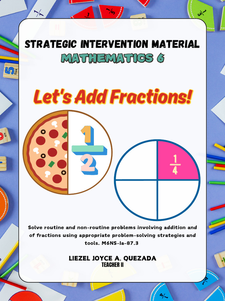Adding Fractions: A Math Guide for 6th Grade | PDF | Mathematics ...
