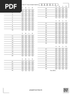 100 Questions OMR Sheet | PDF | Office Equipment | Optical Character ...