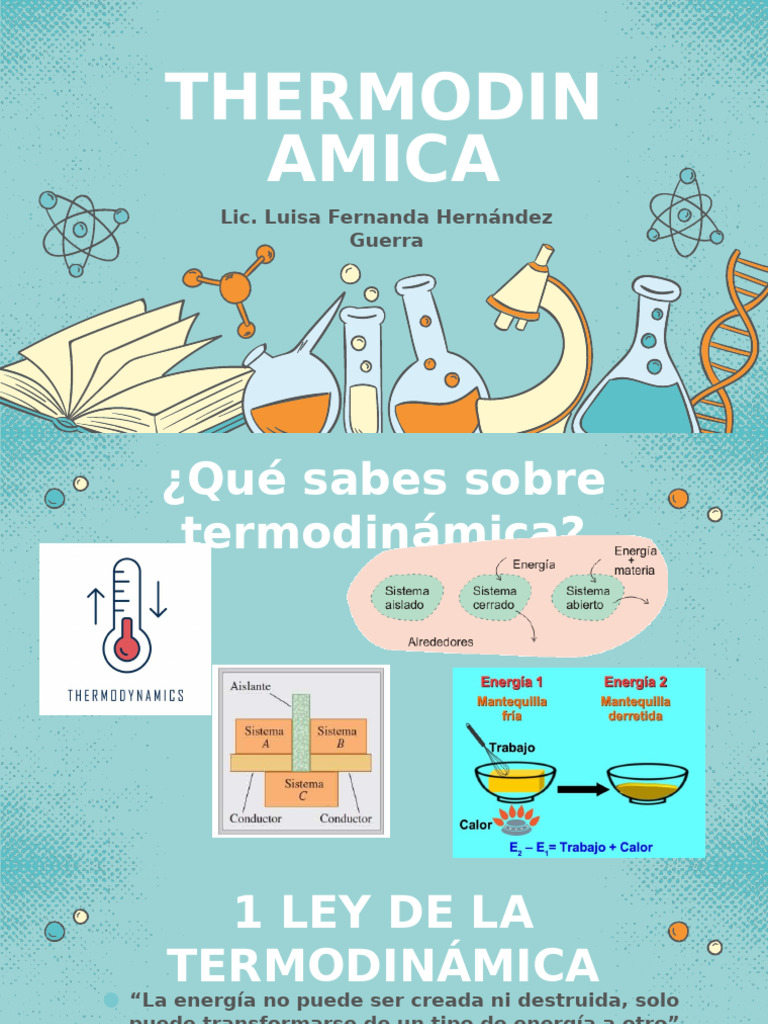 Clase de 1 Ley de Termodinamica-8 | PDF | Termodinámica | Calor
