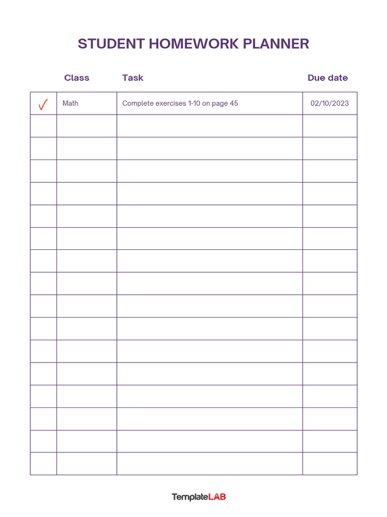 Student-Homework-Planner | PDF