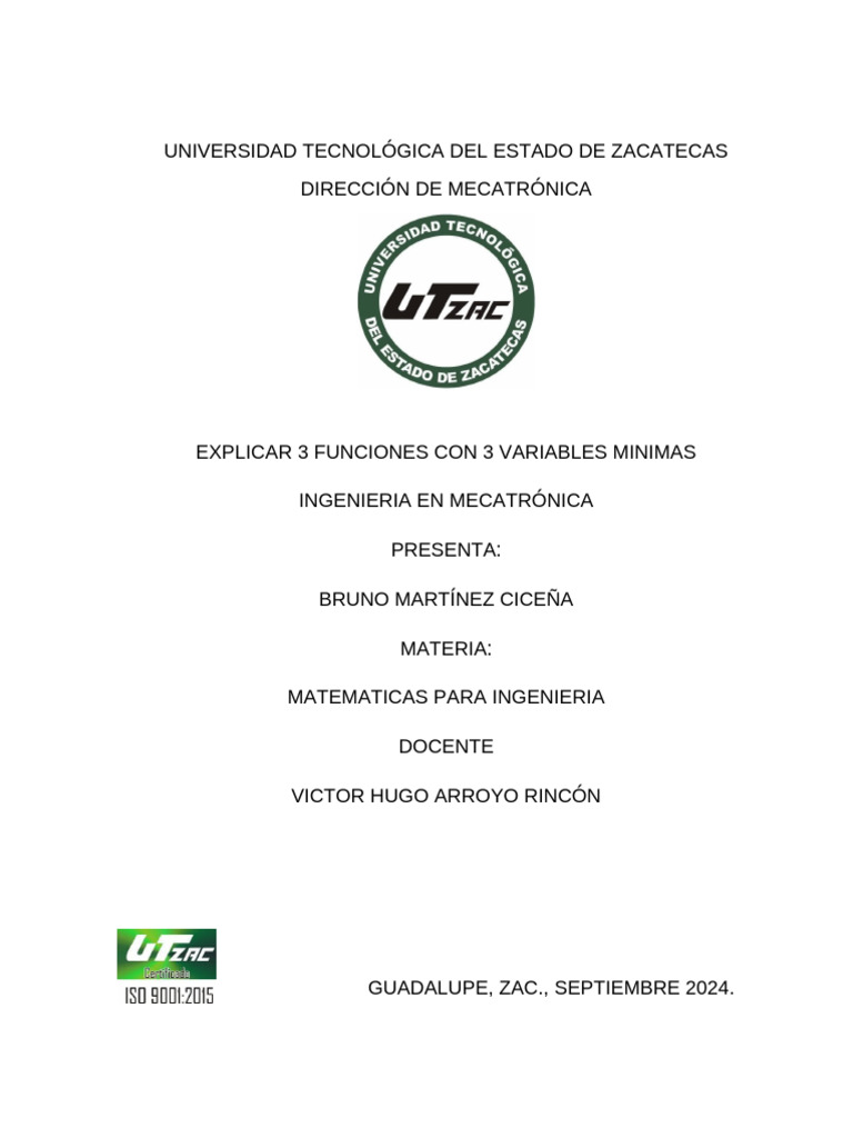 Funciones de Varias Variables | PDF