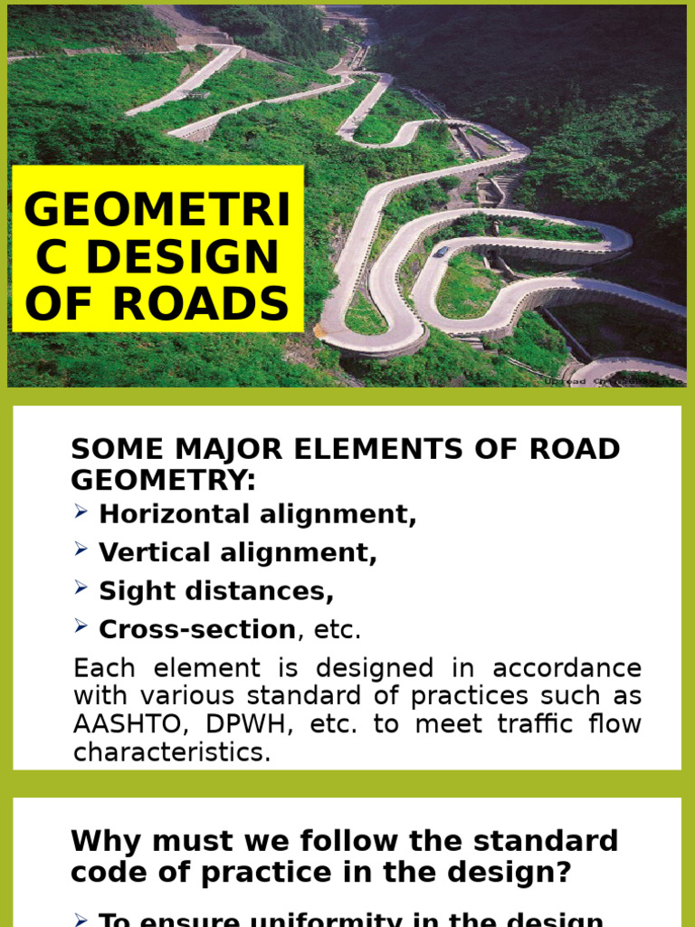 Geometric Design of Roads | PDF | Road | Transport