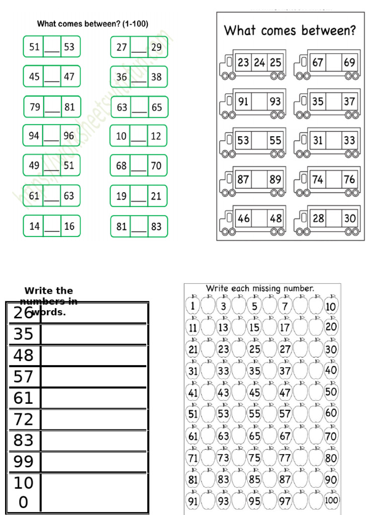 Numbers Year 1 | PDF