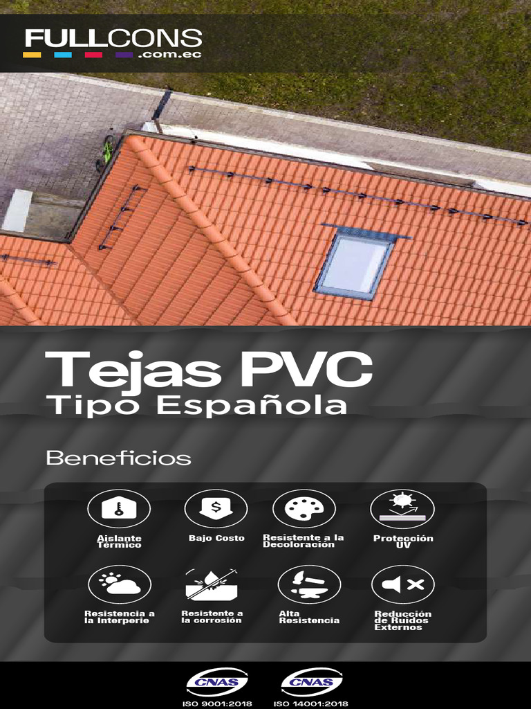 Catálogo de Producto Tejas PVC - Acero | PDF | Materiales