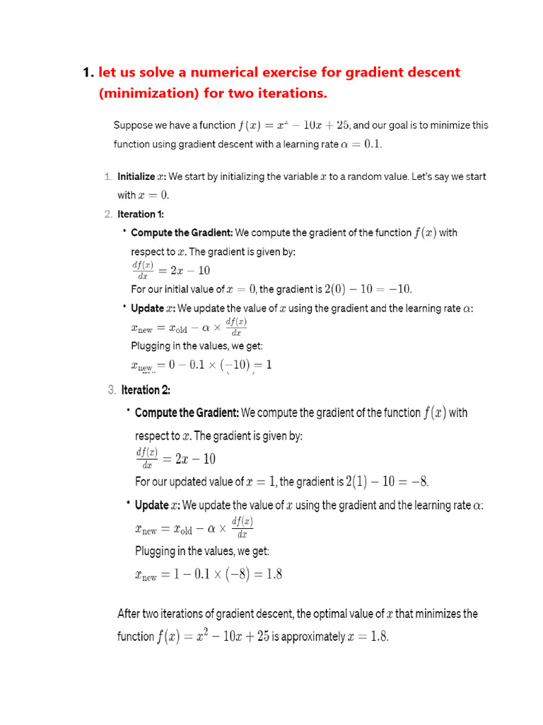 Optimisers Practise Qns With Solutions | PDF