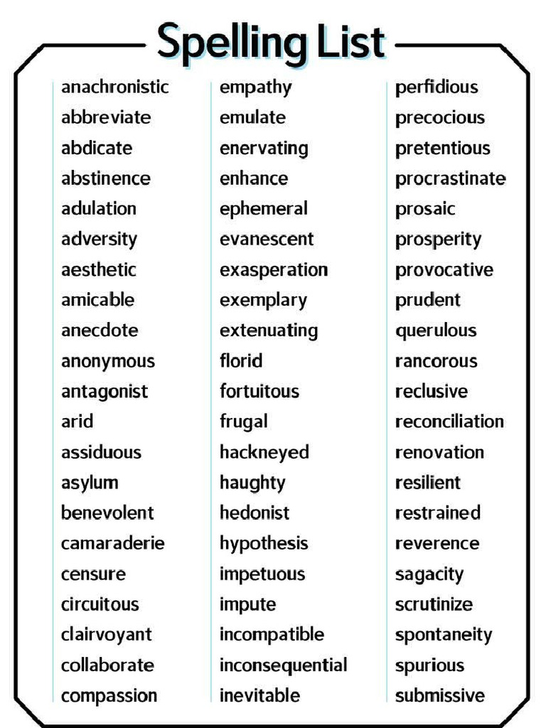 Spelling | PDF