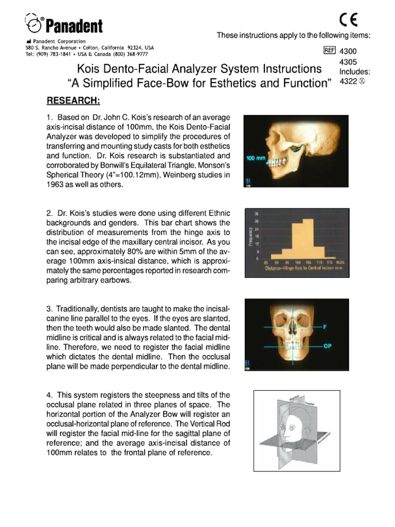 Kois Dento Facial Analyzer System | PDF