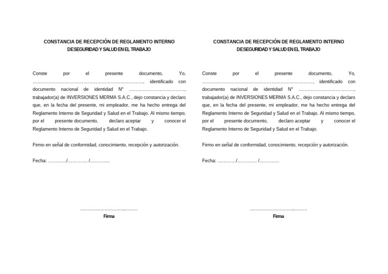 CONSTANCIA DE RECEPCIÓN DE | PDF
