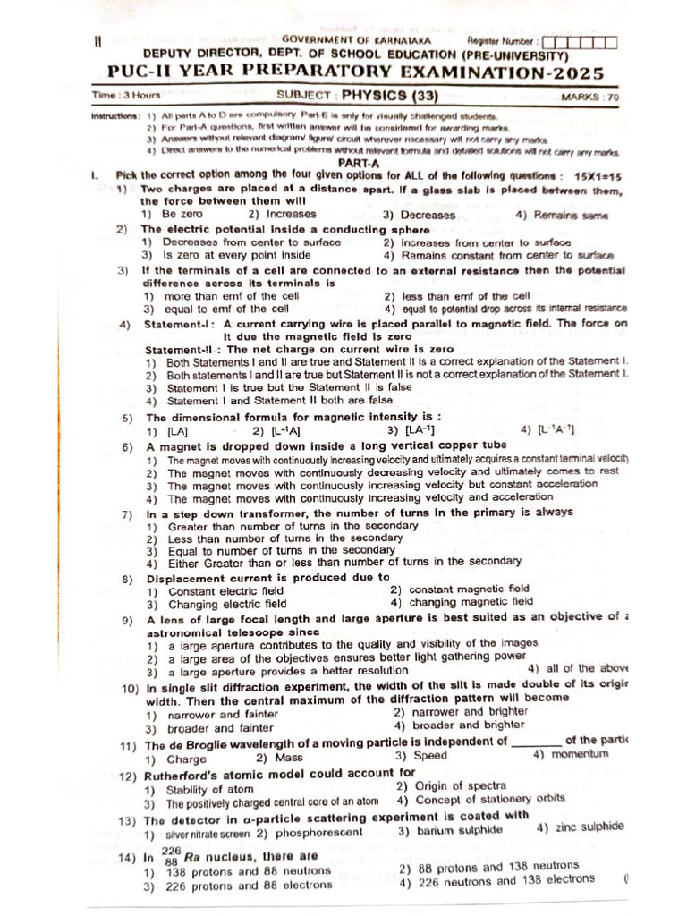 Phy Pre Kalaburgi | PDF