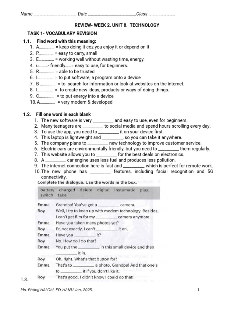(I) W 2 - Technology. Unit 8. Life 3 | PDF | Computing