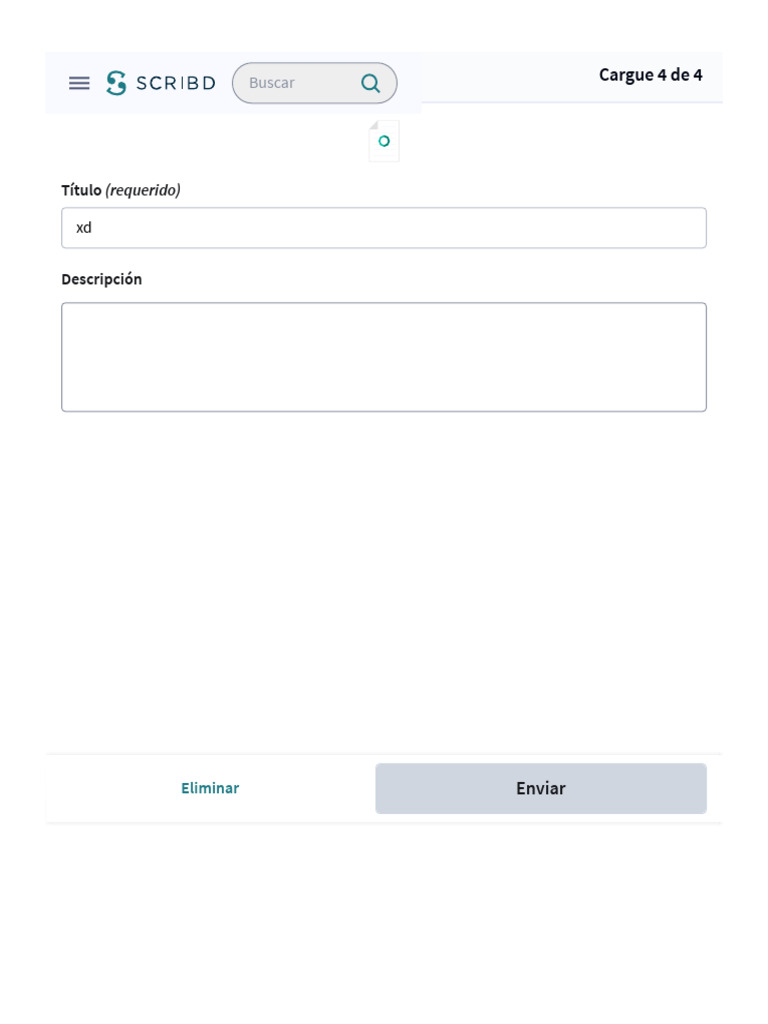 Suba un documento | Scribd | PDF