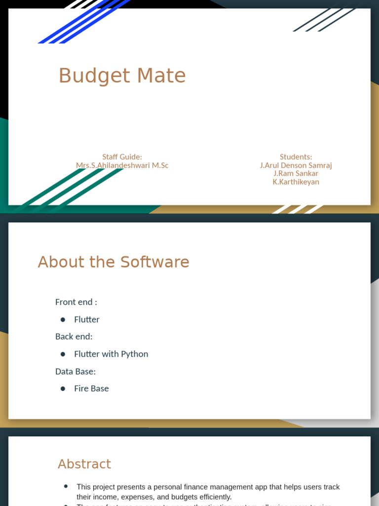 Personal Finance Management App Guide | PDF | Budget | Login