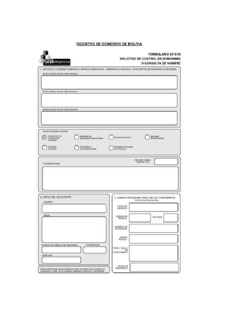 Formulario 010 | PDF