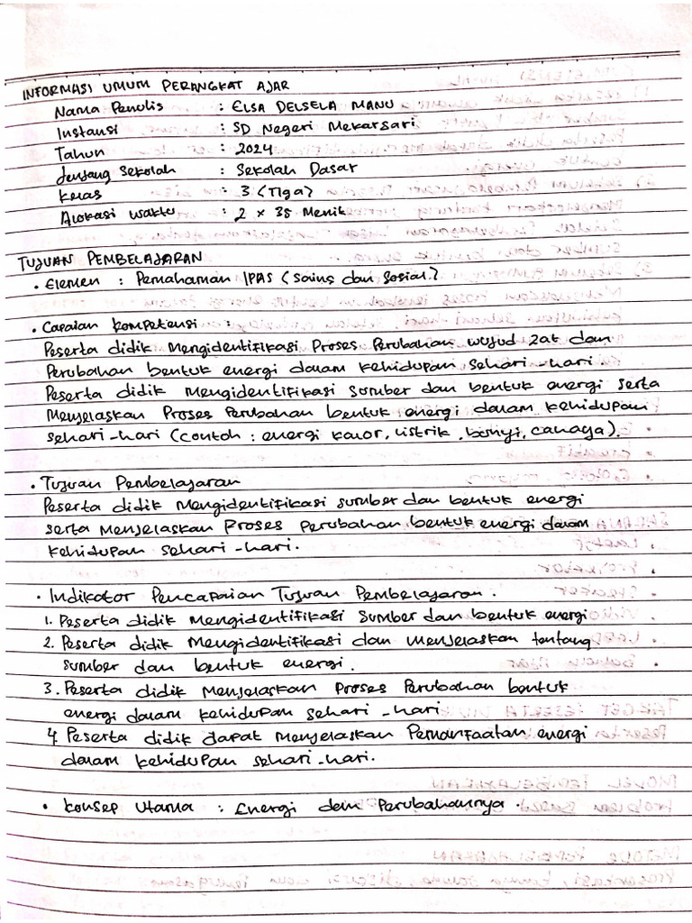 Modul Ajar UAS | PDF
