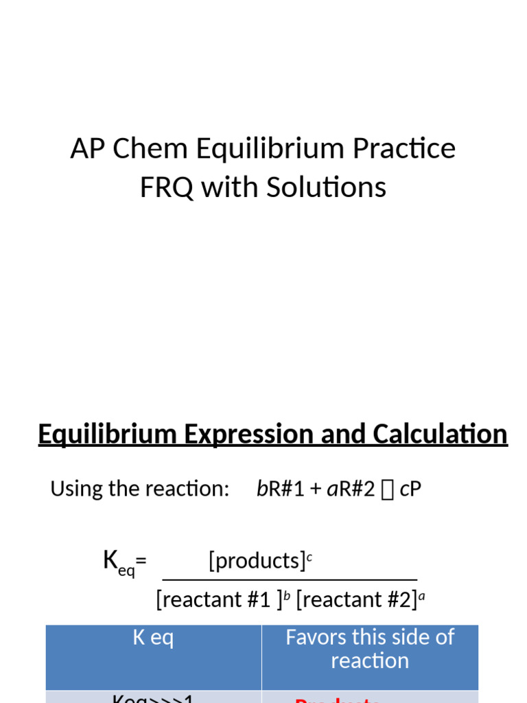 equilibrium | PDF | Chemical Equilibrium | Chemical Reactions