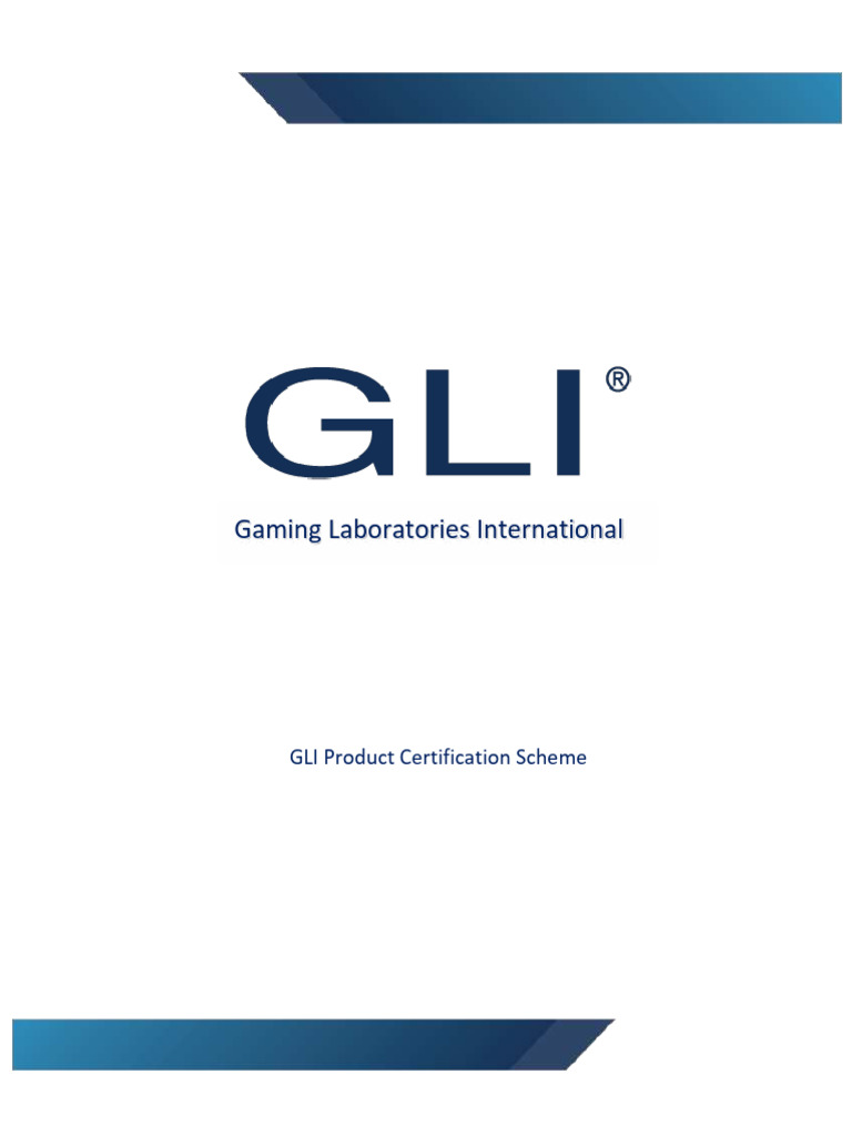 GLI Product Certification Scheme PC QS 011 | PDF