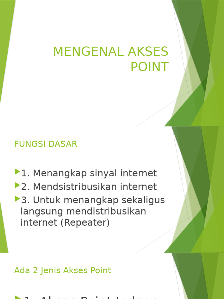 Mengenal Akses Point | PDF
