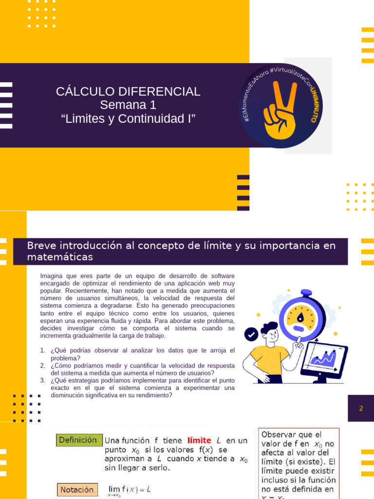 Presentacion - Open Class Semana - Cálculo Diferencial - Ingeniería - Semana 1 | PDF