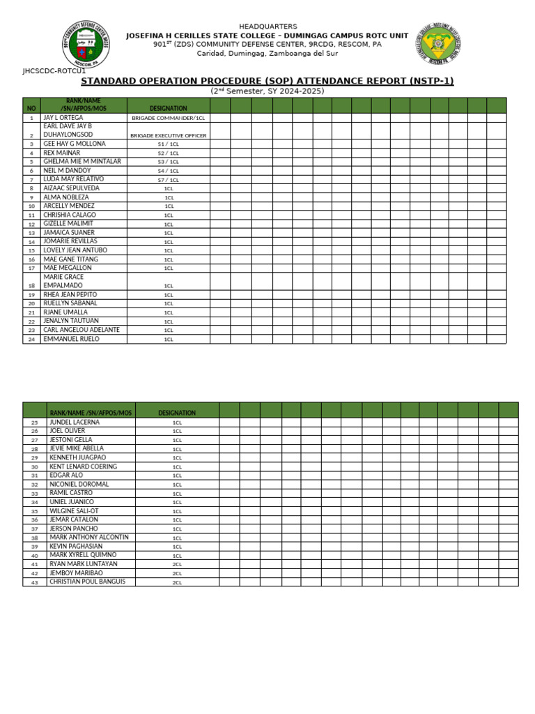 Sop Attendance - 064817 | PDF