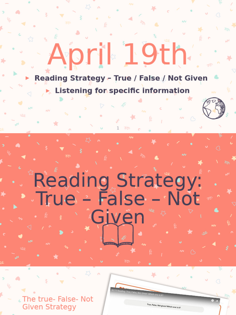 Mastering True/False Reading Strategies | PDF | Reading Comprehension ...