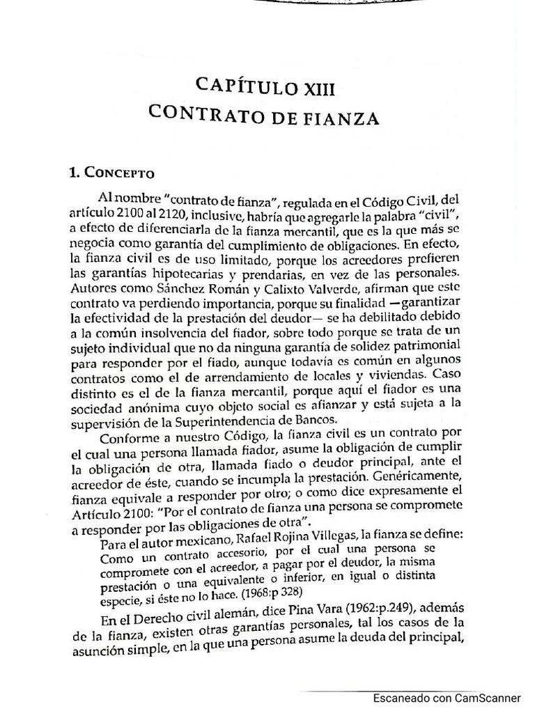 Contrato de Fianza | PDF