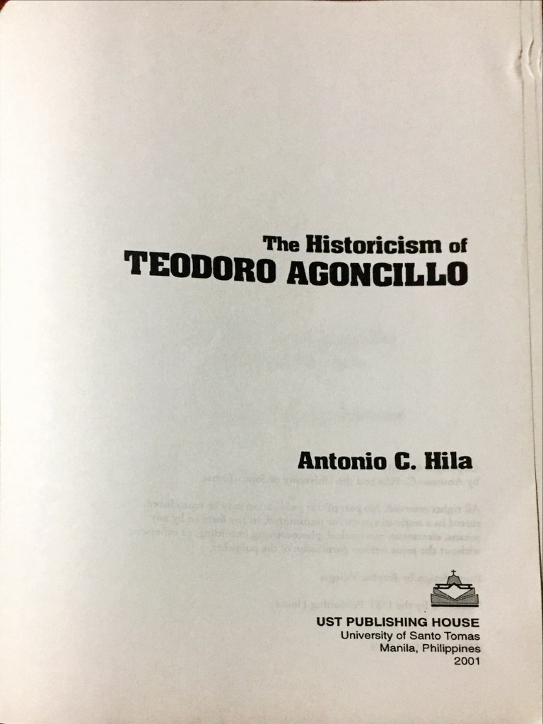 Chapter 1 The Historicism of Teodoro Agoncillo | PDF