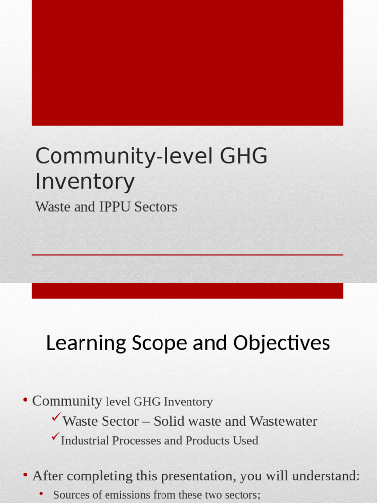 5waste and IPPU Sectors-1 | PDF | Greenhouse Gas | Waste