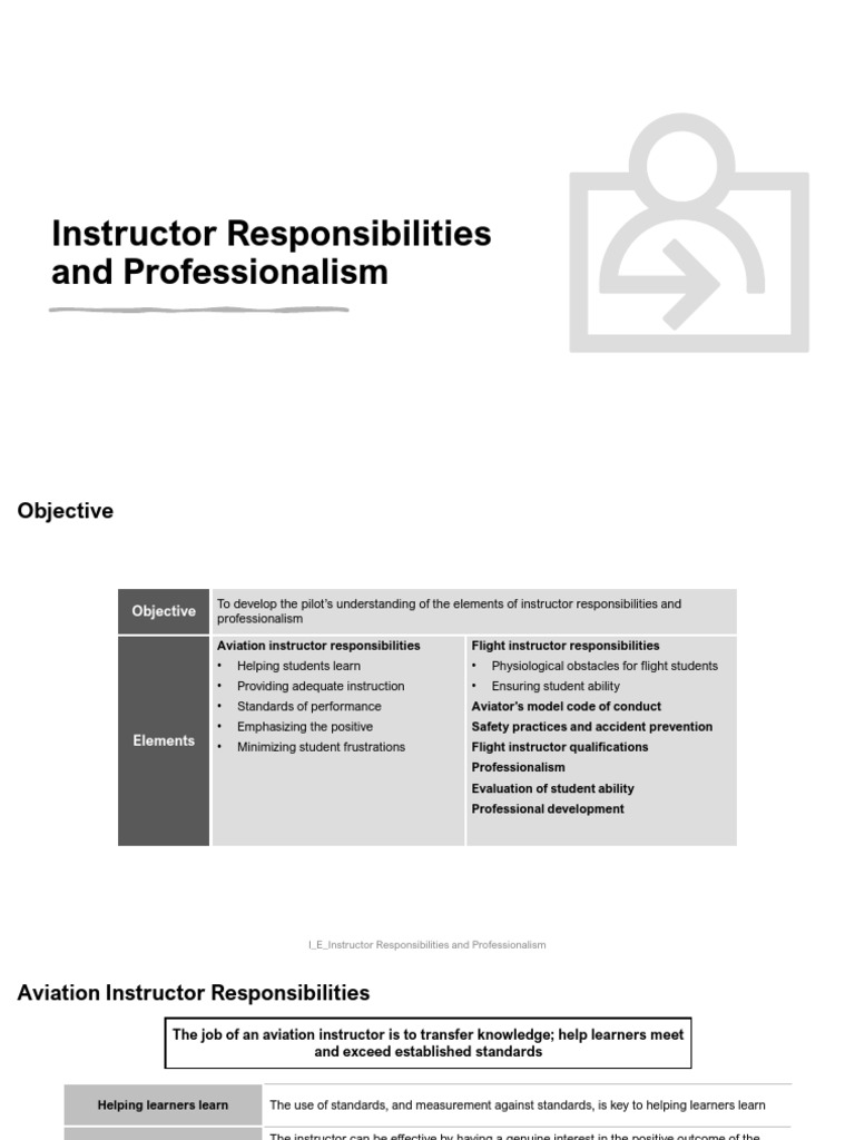 Aviation Instructor Essentials | PDF | Learning | Aviation
