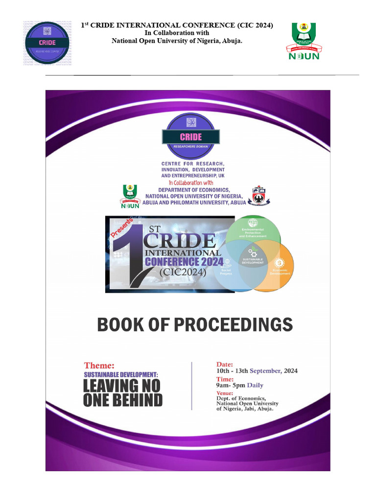 CRIDE 2024 Conference Proceedings | PDF