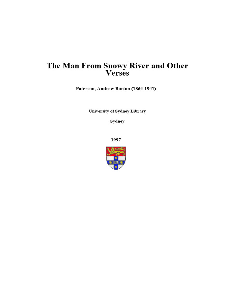 The man from snowy river | PDF