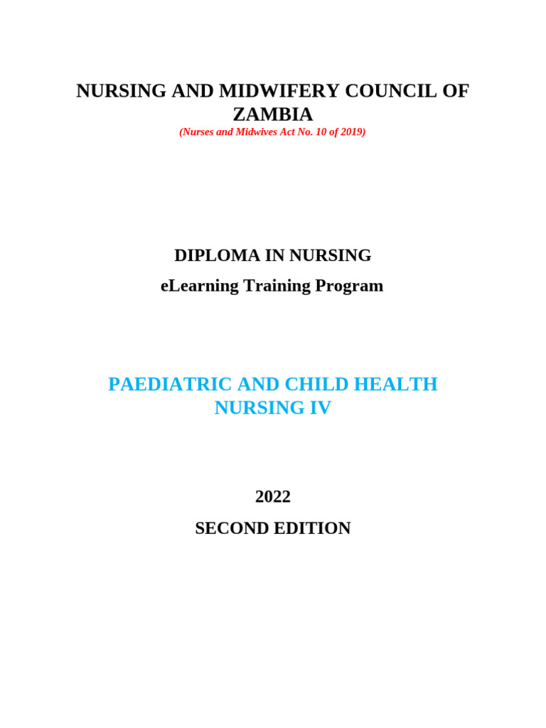 Final Paediatric and Child Health Nursing IV Module | PDF | Traumatic ...
