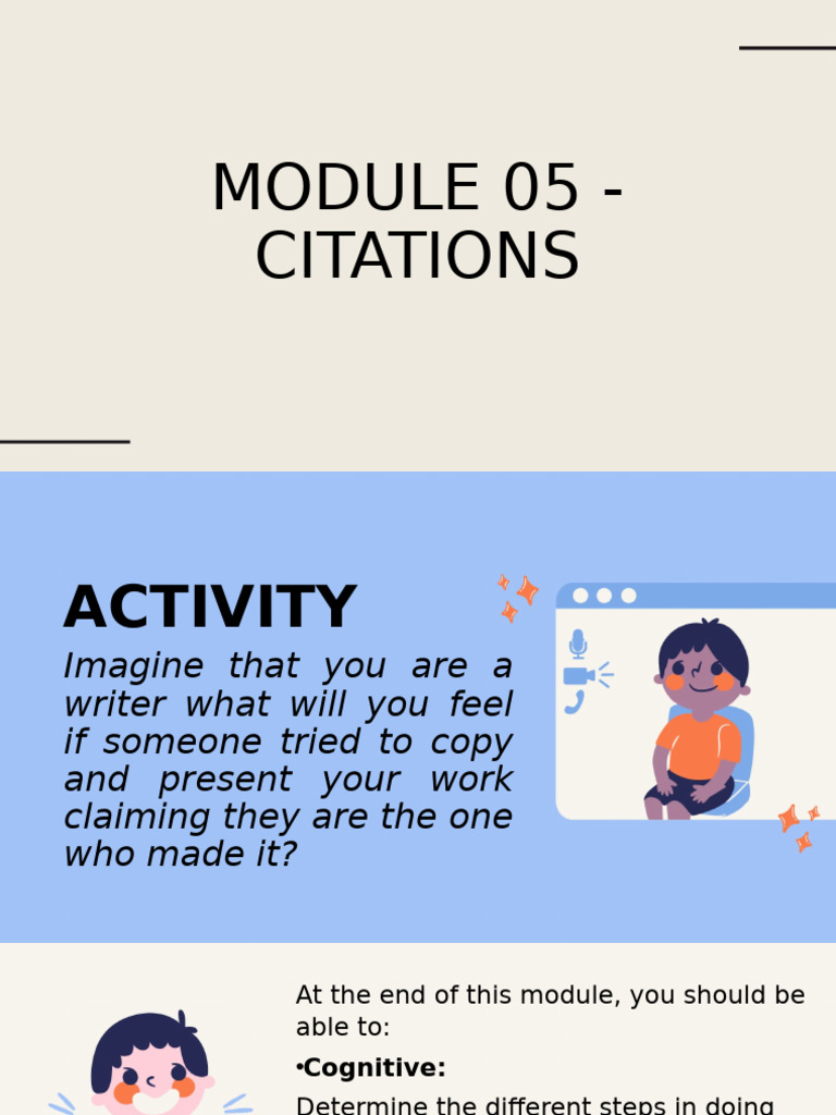 Module 05 - Citation | PDF | Citation | Apa Style