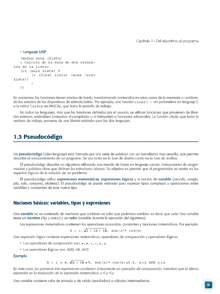 Introducción A La Pogramación Cap 1 - 1 | PDF