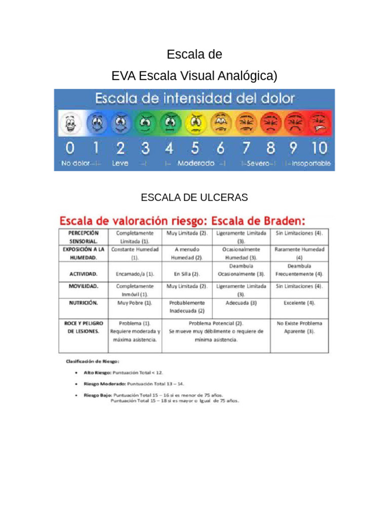 Escala Visual Analógica de Úlceras | PDF