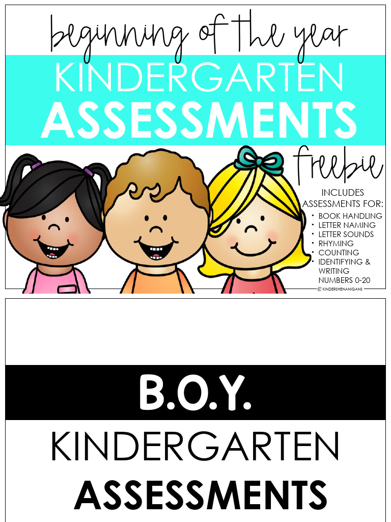 Kindergarten Beginning of Year Assessments | PDF | Shape | Letter Case