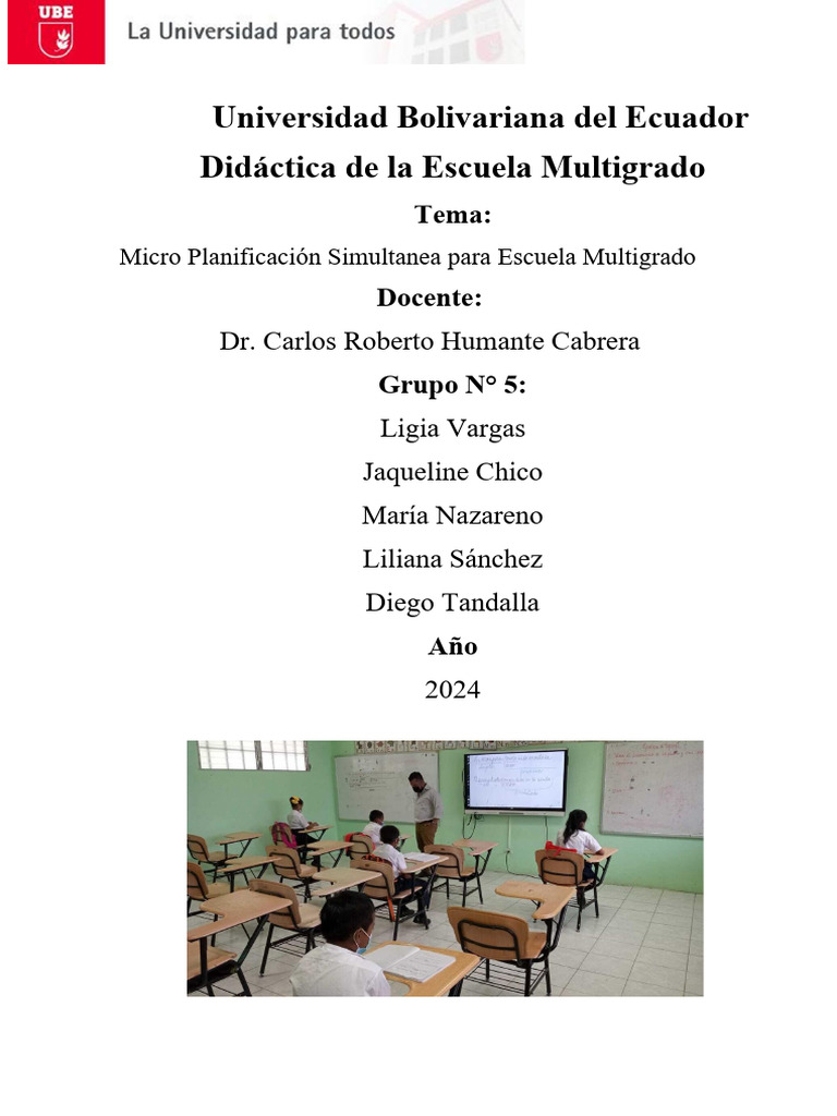 Matriz Tarea Final de Multigrado Completa | PDF | Aprendizaje